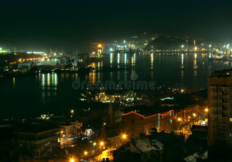 Golden Horn stock image. Image of coastline, star, lights - 5097573
