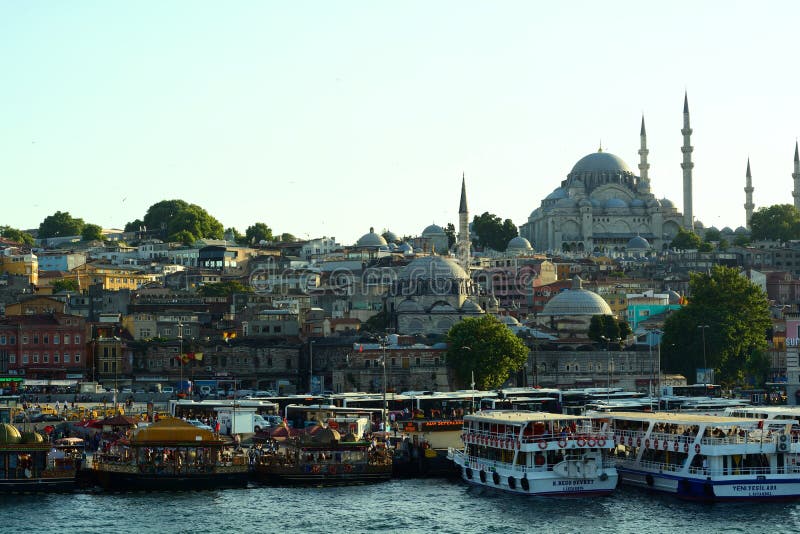 Golden Horn Istanbul editorial stock photo. Image of seaship - 62666758