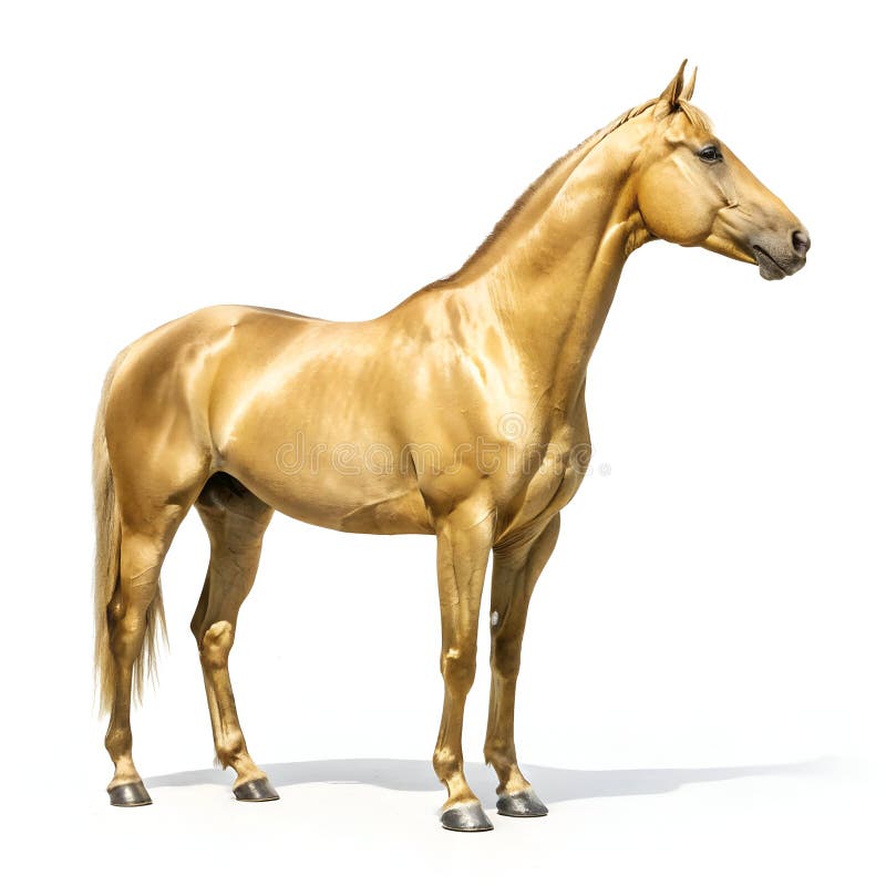 Golden Horse stock illustration. Illustration of equestrian - 356322254