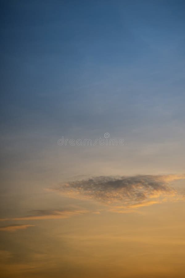 Golden Hour Nature Background with Sky and Clouds in Vertical Frame ...