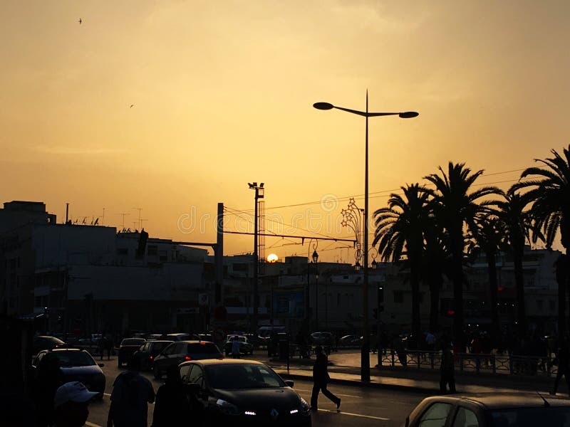 Golden Hour in Rabat City, Morocco Editorial Stock Photo - Image of ...