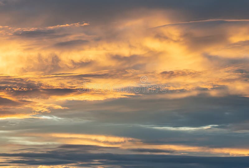 Golden hour sky abstract stock photo. Image of golden - 285884110