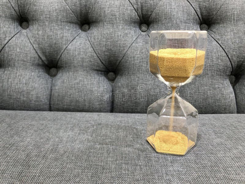 A Golden Hourglass Made of Hexagonal Glass Stock Image - Image of ...
