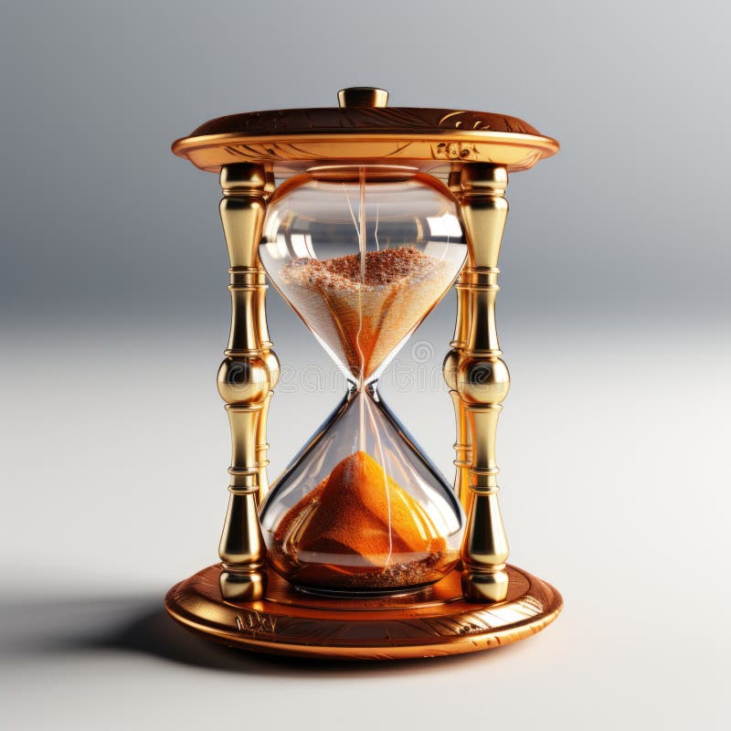 Sand Running through the Bulbs of an Hourglass Measuring the Passing ...