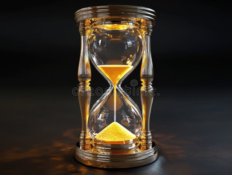 Golden Hourglass stock photo. Image of gold, seconds - 362851494