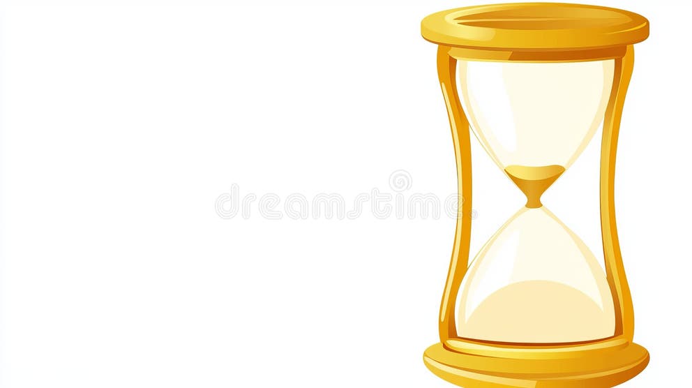 Golden Hourglass Theme for Time Management and Countdown Visualization ...