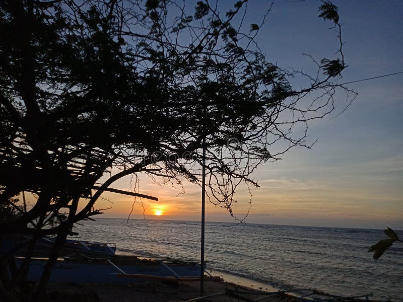 Golden Hours What a Beautiful View Stock Image - Image of sunset, view ...