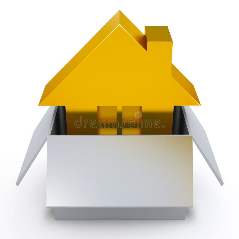 Golden House Key with Clipping Path Stock Illustration - Illustration ...