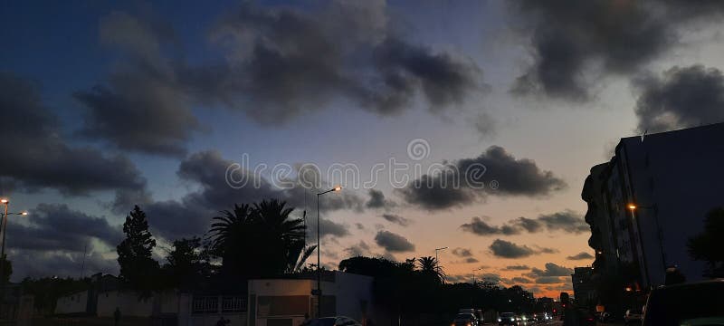Golden Hues of Sunset in Marrakech Stock Photo - Image of sunset, hues ...