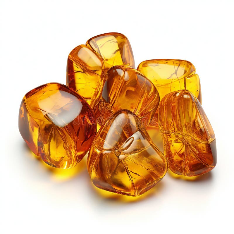 Golden Ice Cubes Isolated on White Background Stock Illustration ...