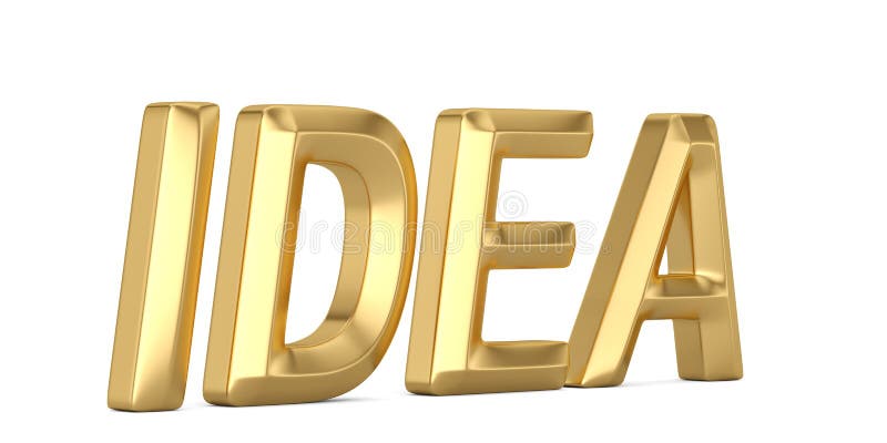 Golden idea stock illustration. Illustration of idea - 30945252