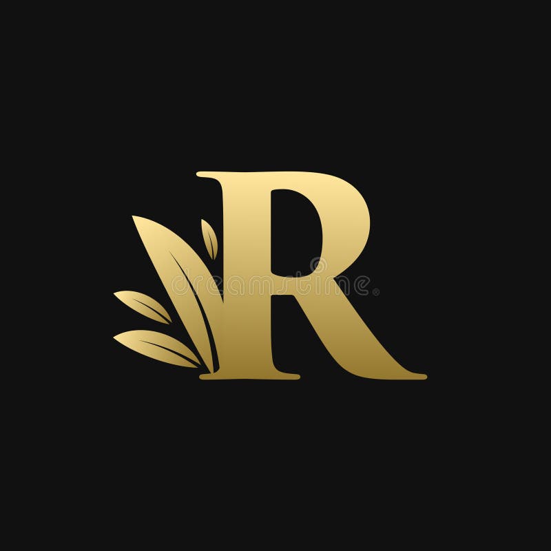 Golden Monogram Initial Letter R Stock Illustrations – 524 Golden ...