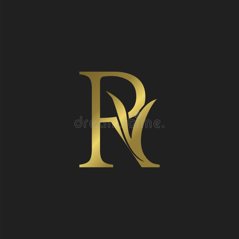 R Letter Logo Design R Logo Luxury Branding Stock Illustrations – 1,168 ...
