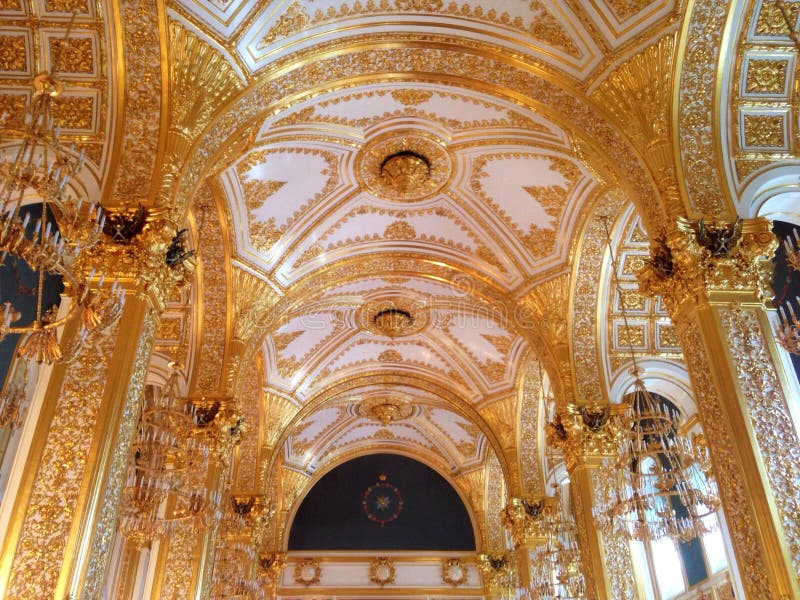 Golden stock image. Image of inside, gold, golden, columns - 43827647