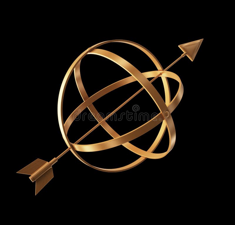Golden Bow And Arrow Stock Illustration Illustration Of Antique 40113129