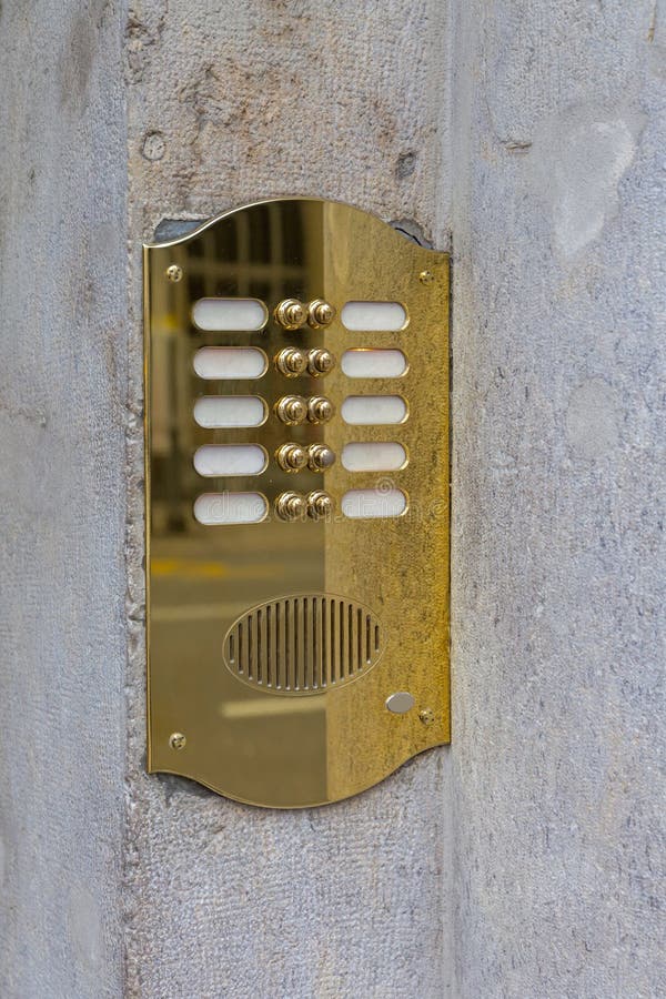 Door intercom stock photo. Image of communication, door - 36415172
