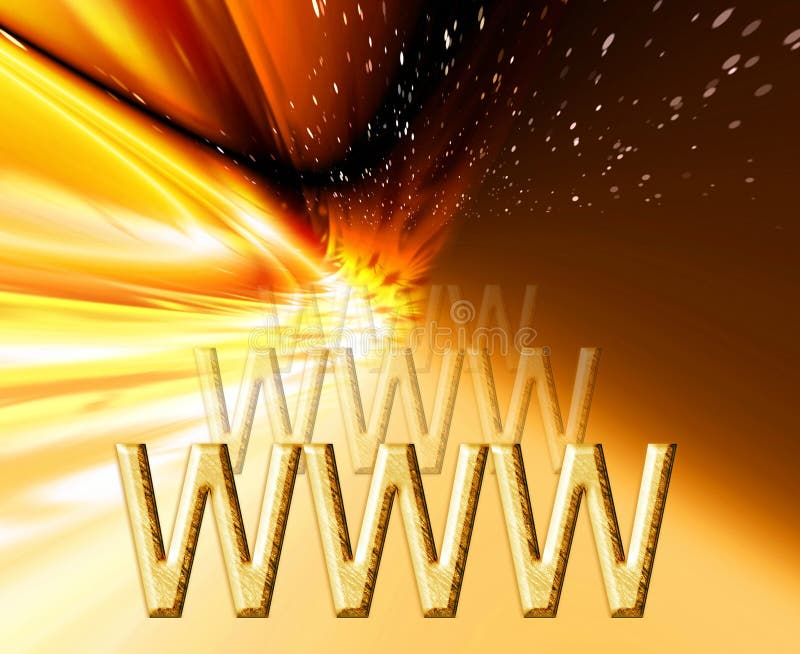 Golden internet stock illustration. Illustration of golden - 2940144