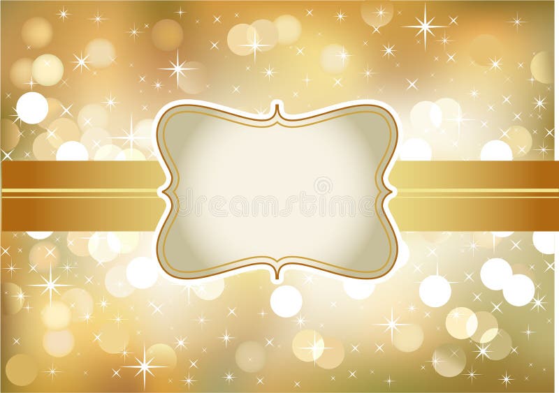 Golden invitation stock vector. Illustration of invitation - 49876728