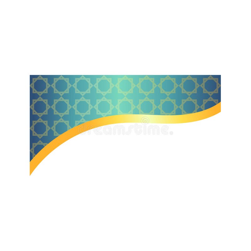 Golden Islamic Border stock vector. Illustration of copy - 358815922