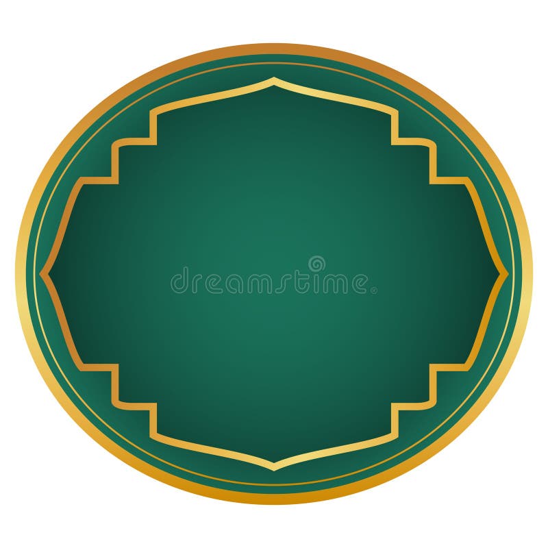 Golden Islamic Frame stock vector. Illustration of decorative - 332691374