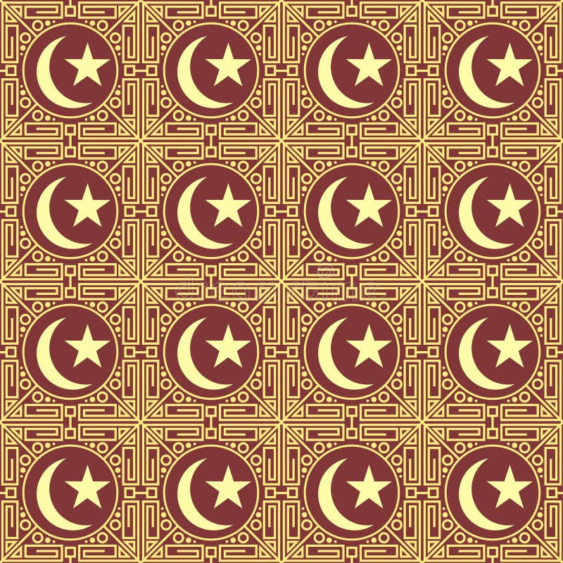 Islamic star pattern. stock image. Image of connected - 20050797