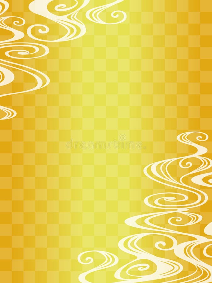 Golden Japanese Pattern Background Image Stock Vector - Illustration of ...
