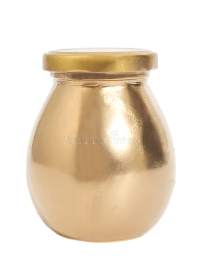 Golden jar stock photo. Image of bottle, complete, colour - 56419424