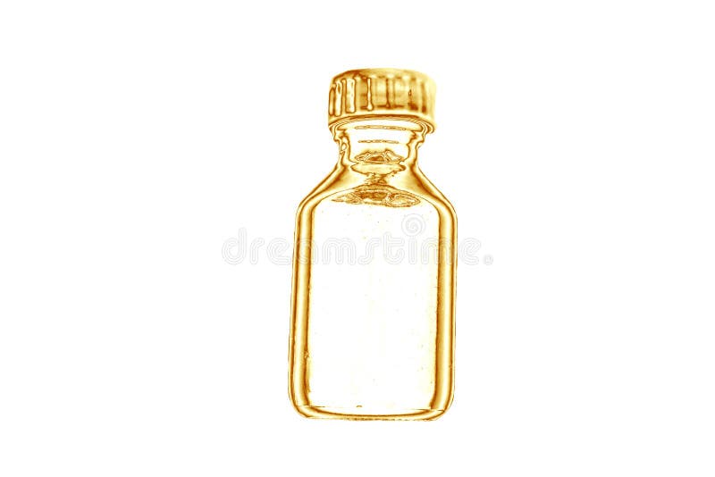 Golden Jar Isolated on White Stock Image - Image of shiny, clear: 212033139