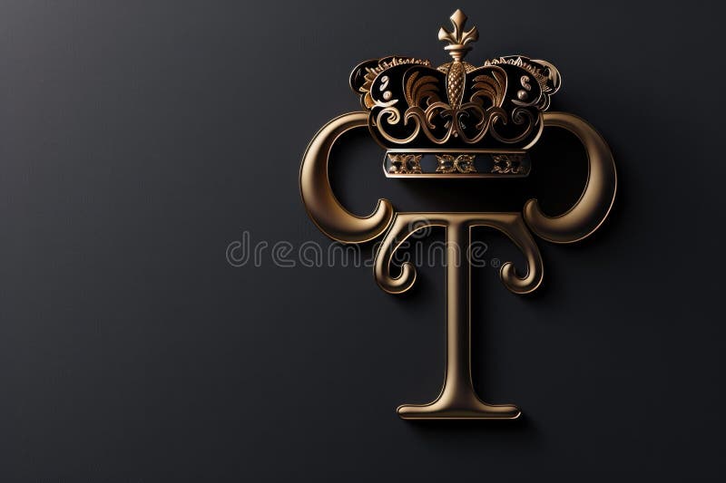 A Golden Key with a Crown on Top, Suitable for Fantasy or Medieval ...