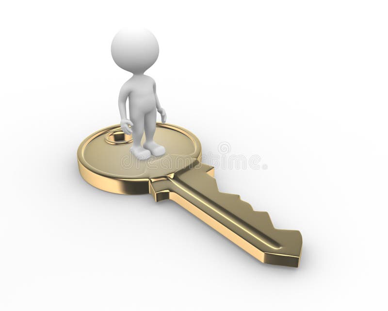 3d Person House Golden Key Stock Illustrations – 59 3d Person House ...