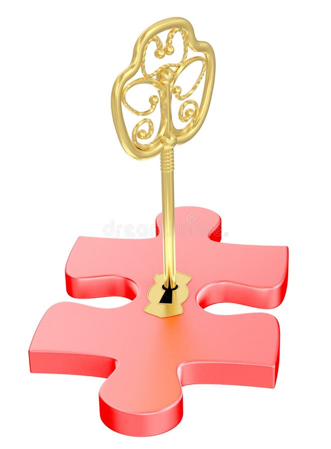 Golden Key Puzzle Stock Illustrations – 274 Golden Key Puzzle Stock ...