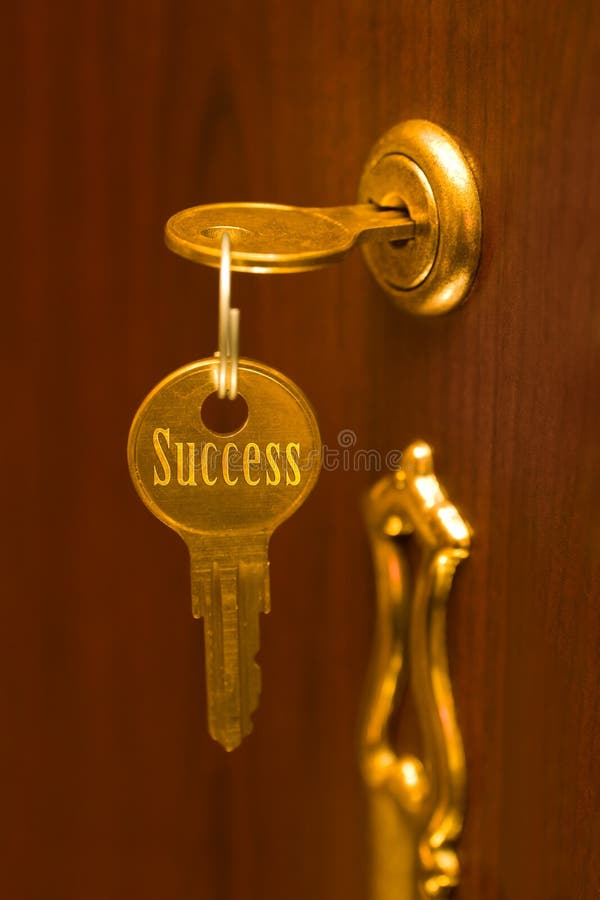 Golden key Success stock photo. Image of occupation, door - 4444422