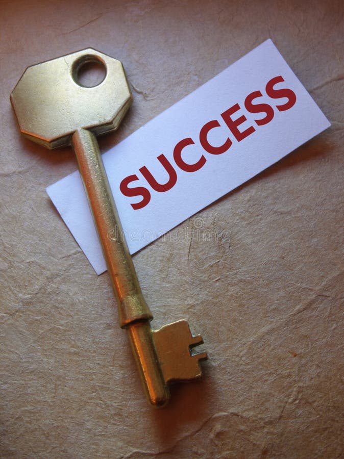 Golden key to success stock photo. Image of business - 45129862