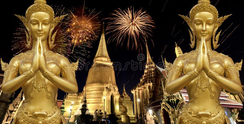 Golden Kinnari statue stock photo. Image of kaew, design - 24205014