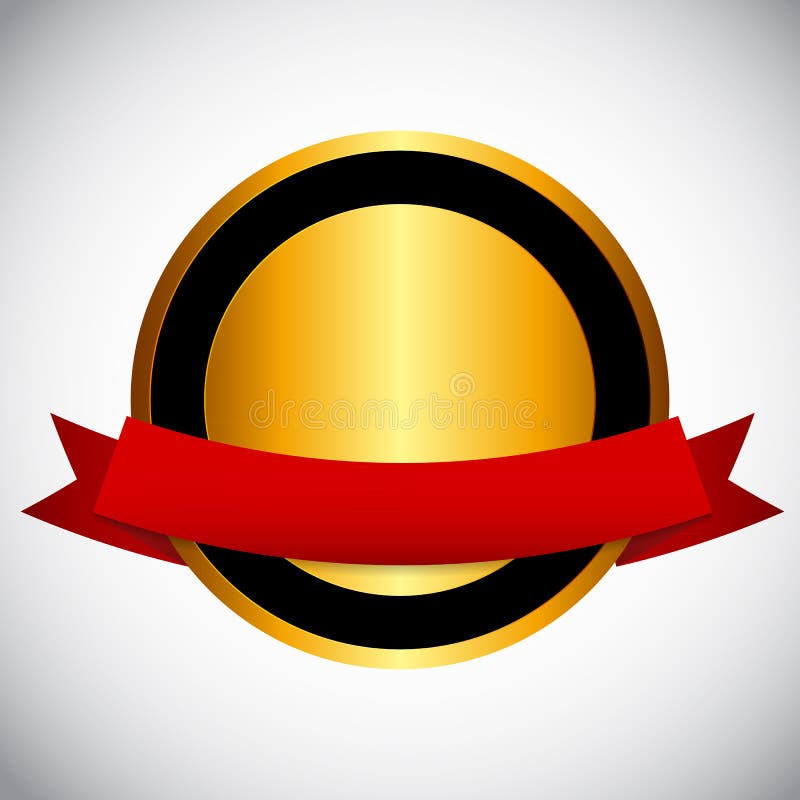 Golden Label Vector Illustration Stock Vector - Illustration of choice ...