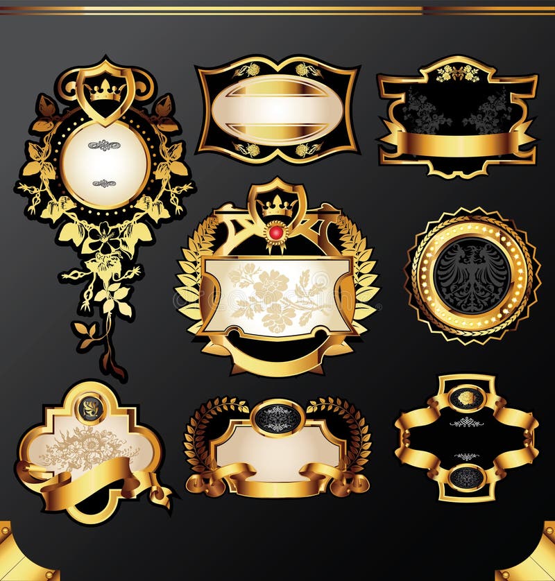 Monogram Logos Set stock vector. Illustration of nobility - 76152850