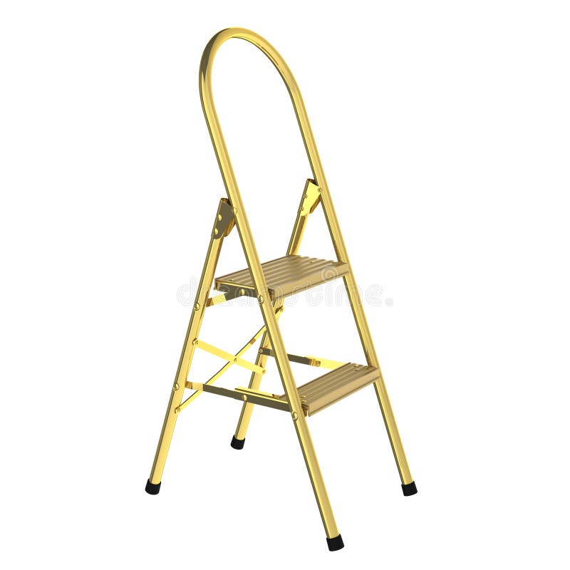 Golden ladder in the sky stock illustration. Illustration of business ...