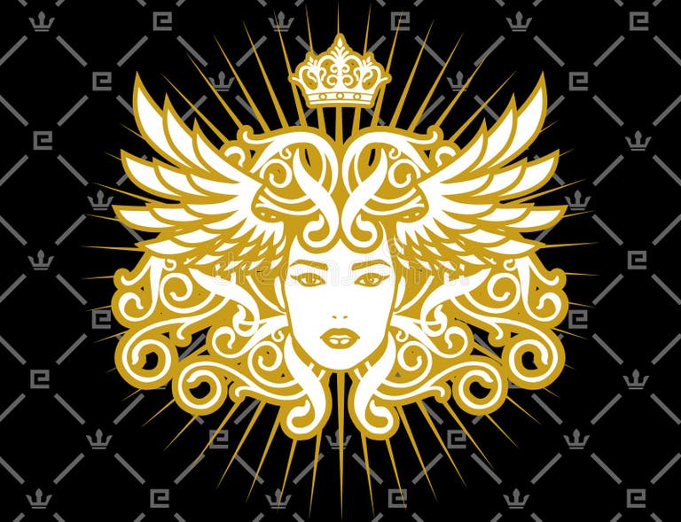 Golden Lady Logo Stock Illustrations – 1,830 Golden Lady Logo Stock ...