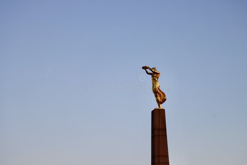 Golden lady of Luxembourg editorial stock photo. Image of historic ... Golden lady of Luxembourg editorial stock photo. Image of historic ...