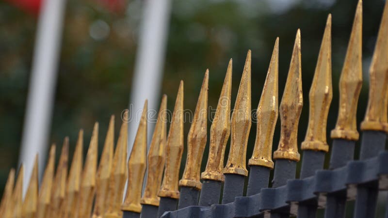 Golden lance fence stock photo. Image of medieval, guard - 78670966