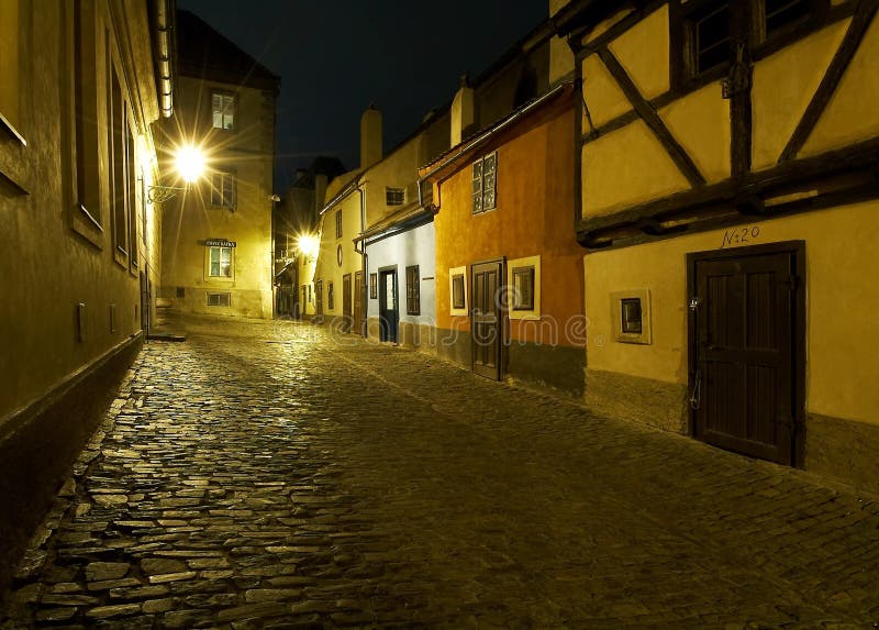 Golden Lane at Prague Castle Editorial Image - Image of residence ...