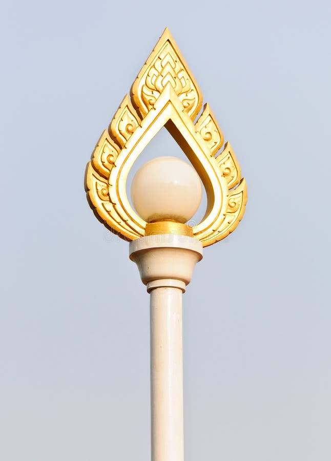 Golden lantern poles stock photo. Image of glass, golden - 24463612