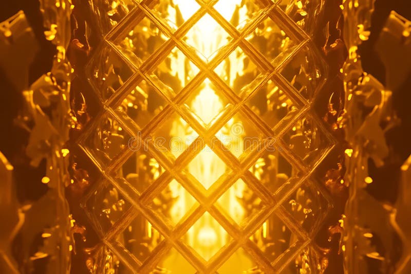 Golden Lattice Illuminates Abstract, Textured Patterns Creating a ...