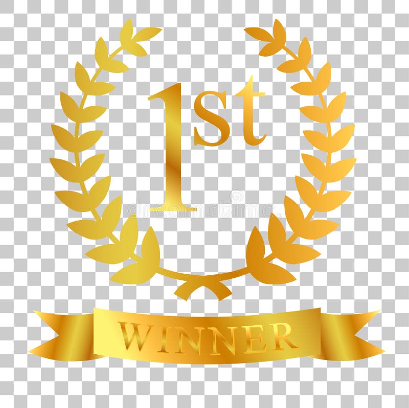 Golden Laurel, Ribbon, First, Second and Third Winner Stock Vector ...