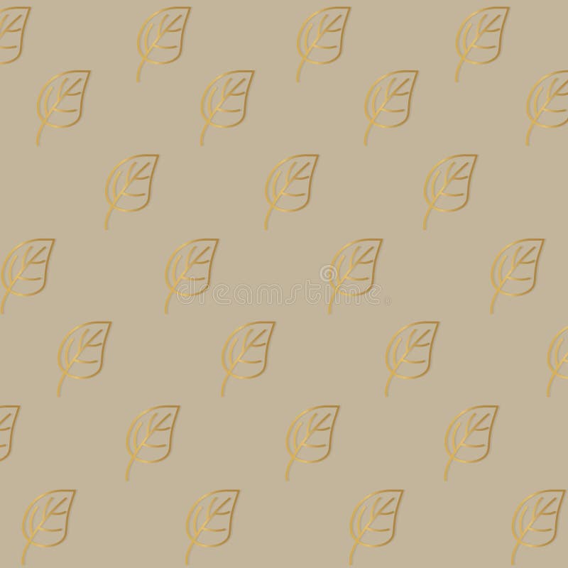 Golden leaf pattern stock vector. Illustration of luxury - 162487186