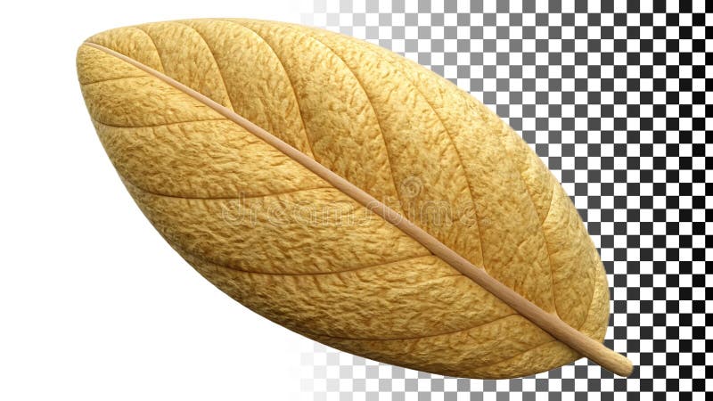 Golden Leaf with Texture, Metallic Sheen, Nature Design Element Png ...