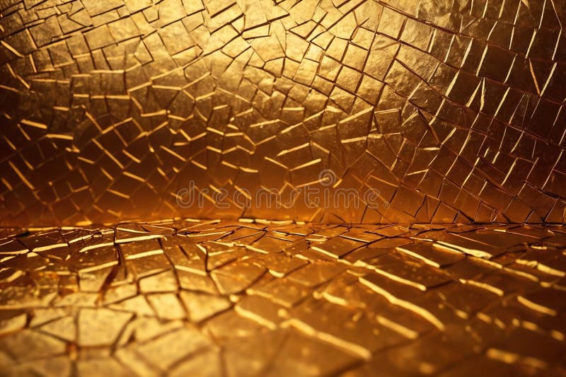 Golden Leather Foil Surface Pattern Texture, Abstract Backdrop ...