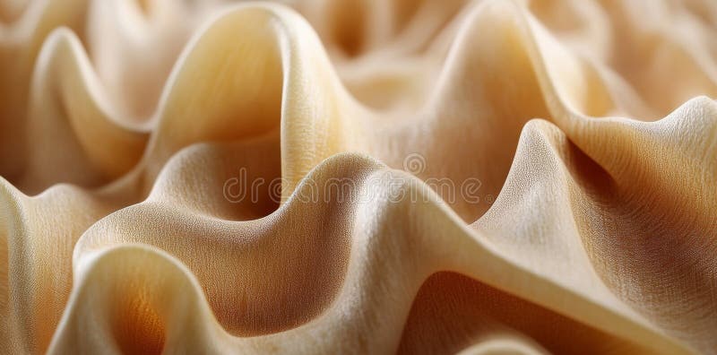 Golden Leather Wrapped in Elegant Waves, Inspiring Design. Stock Image ...