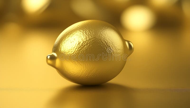 Golden lemon fruit stock illustration. Illustration of fruit - 326453706