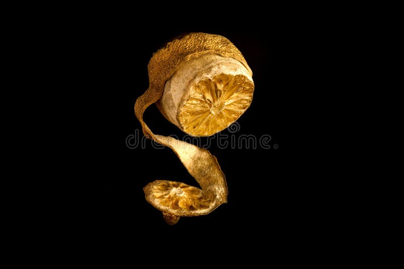 Golden lemon isolated stock photo. Image of delicious - 177855080